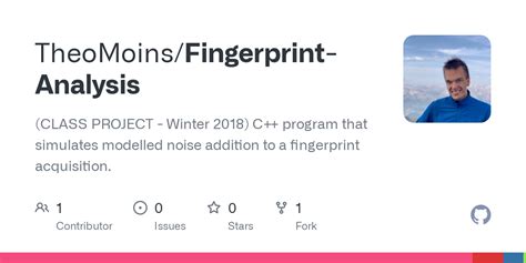 GitHub TheoMoins Fingerprint Analysis CLASS PROJECT Winter C Program That