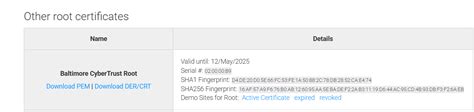solved baltimore cybertrust root is expired on cisco ise cisco community