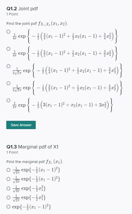 solved q1 jointly gaussian distributions hf 5 points