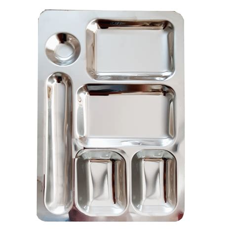 قیمت و مشخصات ظرف غذای کودک مدل سلف سرویس استیل 6 خانه زیراکو