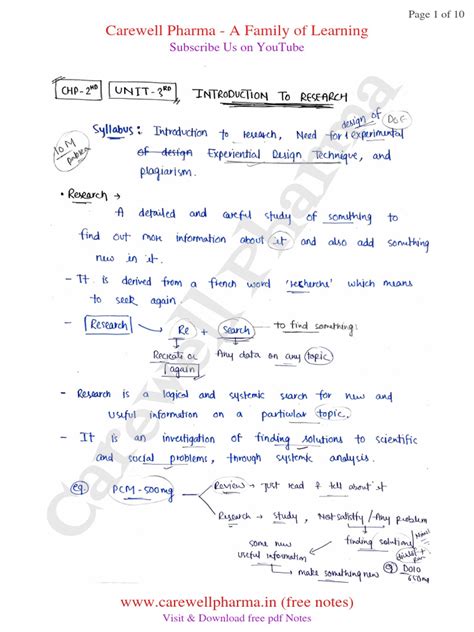 Chapter 2 Unit 3 Biostatistics And Research Methodology B Pharmacy