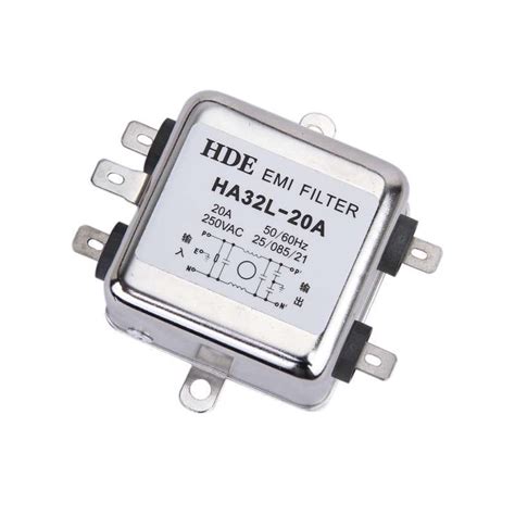 Promo Ha32l 250vac 20a Ac Power Emi Filter Switch Single Phase Line Noise Suppressor Diskon 33