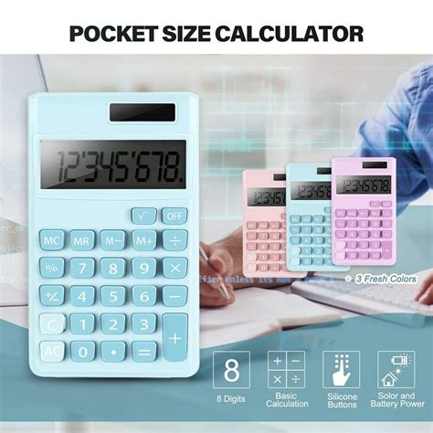 3pcs Mini Calculator Pocket Size Calculator Electr Grandado