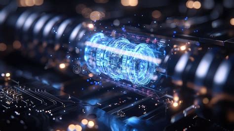 Quantum Computing Concept With Single Qubit Operation In Close Up View