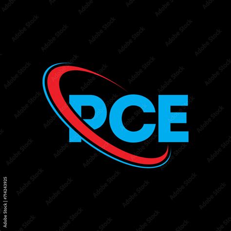 Pce Logo Pce Letter Pce Letter Logo Design Intitials Pce Logo Linked With Circle And