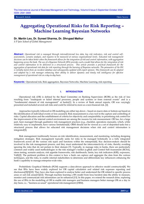 Pdf Aggregating Operational Risks For Risk Reporting Machine