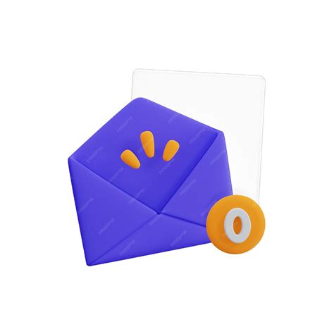 Premium Psd Empty Mailbox 3d Style Empty State