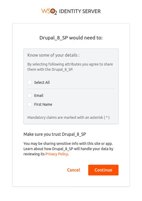 Logging Into Drupal Using The Identity Server Wso2 Identity Server Documentation