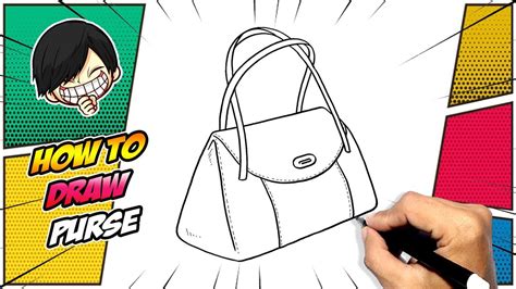 How To Draw Purse Youtube