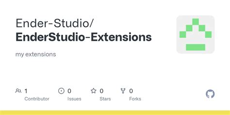 GitHub Ender Studio EnderStudio Extensions