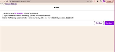 github aecarena 4 web apis challenge code quiz learn api with this quiz