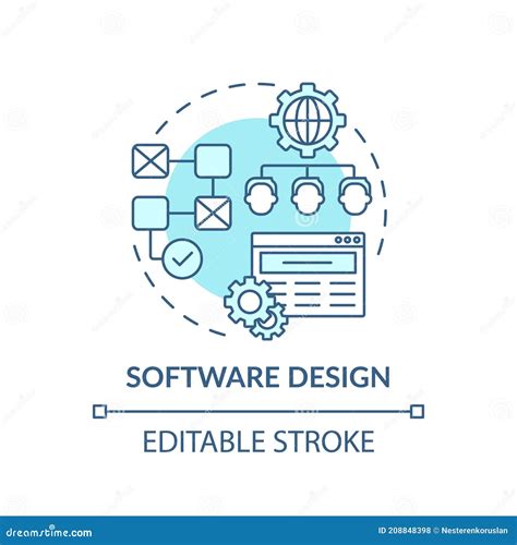 Software Design Concept Icon Stock Vector Illustration Of Drawing Program 208848398