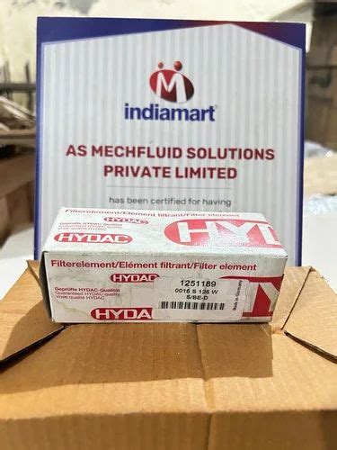 Glass Fiber Hydac Filter Element At ₹ 1138 Piece In Jaipur Id 2852634168491