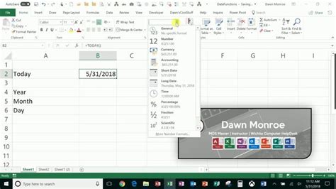 Extract Details From A Date In Microsoft Excel With The YEAR MONTH And DAY Functions