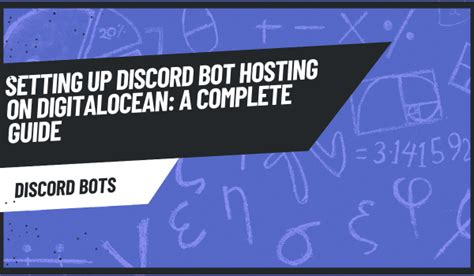setting up discord bot hosting on digitalocean a complete guide