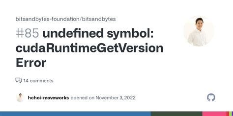 Undefined Symbol Cudaruntimegetversion Error · Issue 85 · Bitsandbytes Foundationbitsandbytes