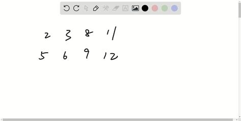 Solveddetermine Whether The Set Of Numbers In Each Situation Is