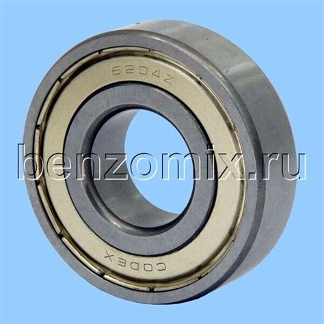 Подшипник 6204-Z, шариковый, закрыт с одной стороны