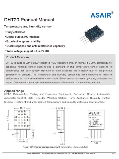 Dht20 Product Manual Pdf