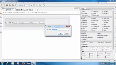 Create Combo Box Example Using Netbeans Ide Youtube