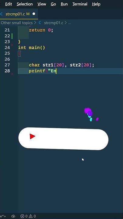 Compare Two String Without Using Strcmp Function In C Programming