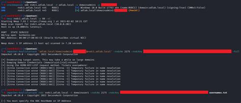 Kerberos Key List Attack Not Working · Issue 1478 · Fortraimpacket