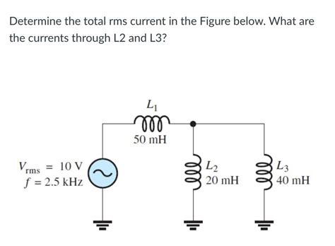 solved determine the total rms current in the figure below