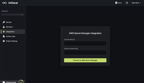 aws secret manager infisical