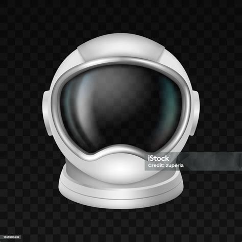 우주 비행사 헬멧 현실적인 우주 비행사 우주 복 전면 보기 파일럿 의상 헤드웨어 요소 3차원 형태에 대한 스톡 벡터 아트 및 기타 이미지 3차원 형태 검은색 과학