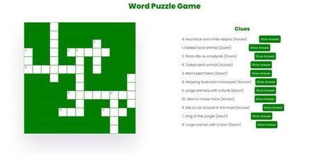 How To Create Crossword Puzzle Using Html And Css Geeksforgeeks