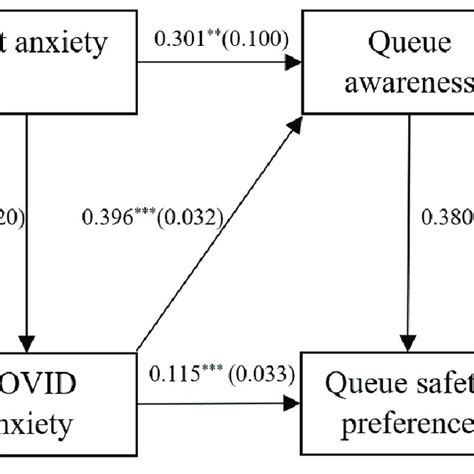 final path analysis using queue awareness as an observed variable