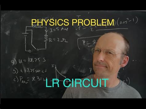 free video physics problem lr circuit time and power from dot