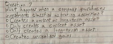 Solved Question 7what Happens When A Company Purchases