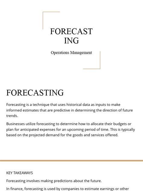 FORECASTING | PDF | Forecasting | Time Series