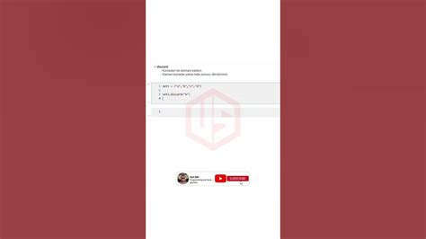 Python Küme Metotları Discard Coding Programming Python Youtube