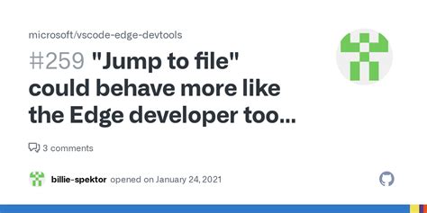 Jump To File Could Behave More Like The Edge Developer Tools In The Browser Issue