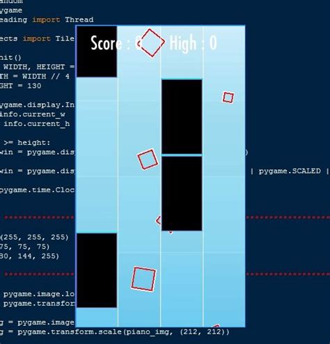 Piano Tiles Game Using Pygame In Python With Source Code Sourcecodester