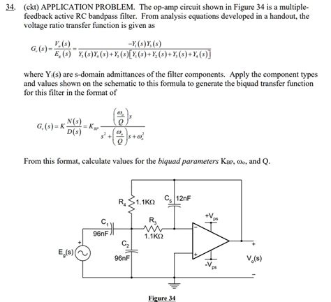 solved ckt application problem the op amp circuit shown in figure