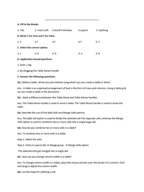 Computer Class 6 Ch3 Ex Qans Pdf