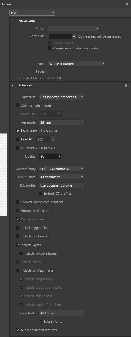 export to pdf ignores transparency tool on an image v2 bugs found on