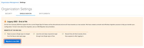Migration From The Deprecated Sso Sauce Labs Documentation