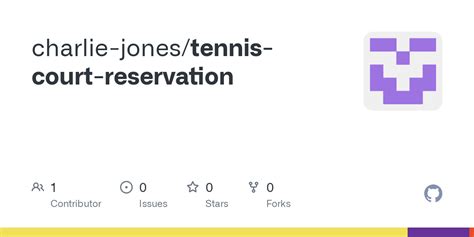 Github Charlie Jonestennis Court Reservation