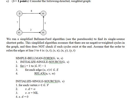 Solved C 3 1 Points Consider The Following Directed