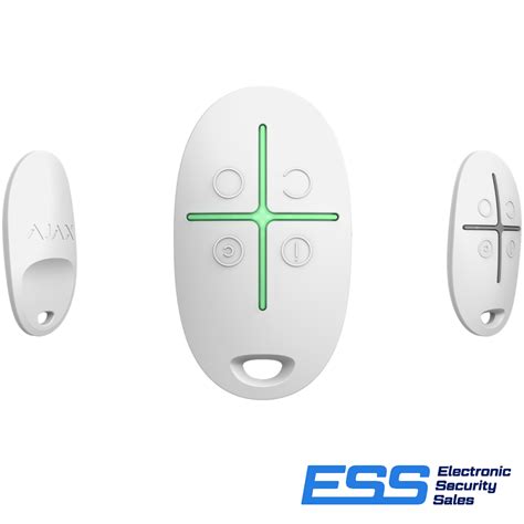 AJAX Space Fob Way Wireless Button Arm Disarm Stay Arm Panic Key Fob White