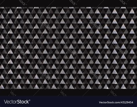 Abstract Dark Gray Background With Triangular Vector Image