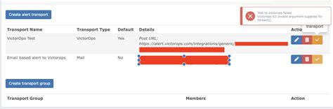 Test To Victorops Failed Victorops63 Invalid Argument Supplied For
