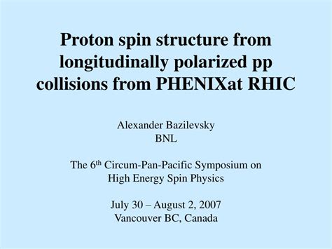 ppt proton spin structure from longitudinally polarized pp collisions