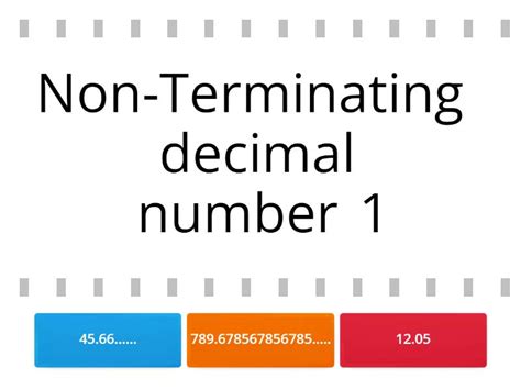 Decimal Numbers Find The Match