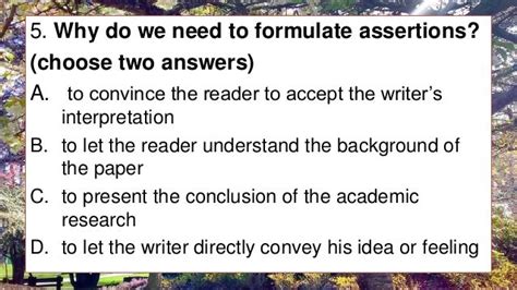 Formulating Assertions