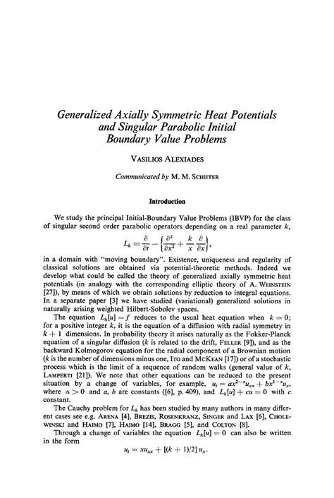 Pdf Generalized Axially Symmetric Heat Potentials And Singular